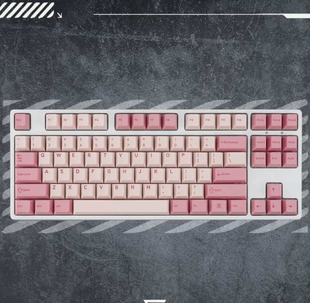 Pink Keycaps, Cute Key Cap Set, MX Switch Mechanical Keycap, PBT Cherry ...