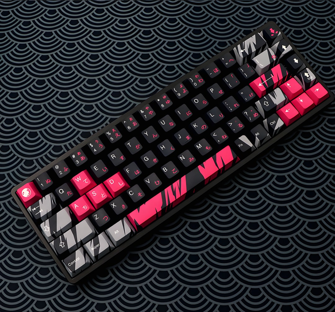 Blackpink Keycaps Set 137 Pcs Camouflage Keycap Dark Style Keycaps Set ...