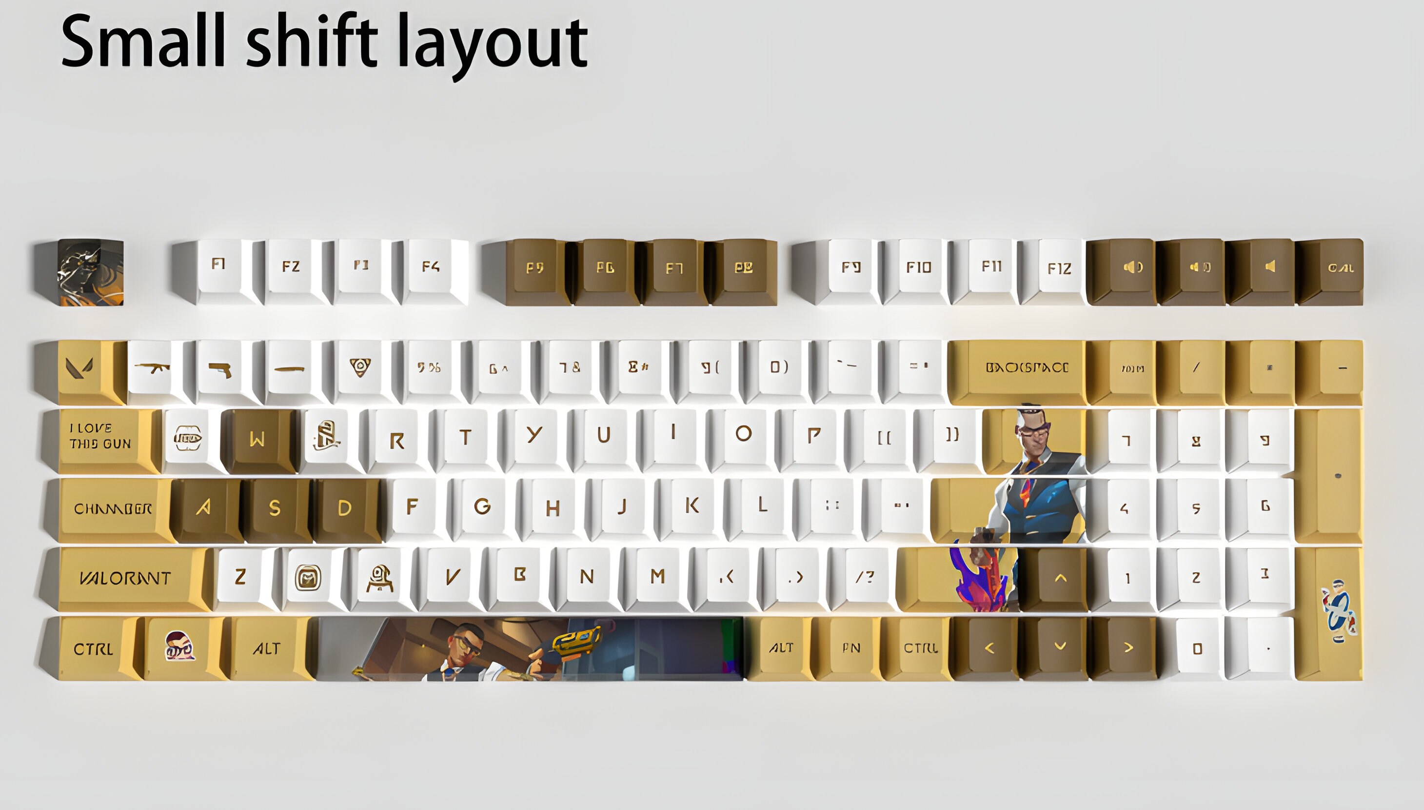 Valorant Chamber Keycaps Valorant Backlit Full Keycap Set OEM Profile ...