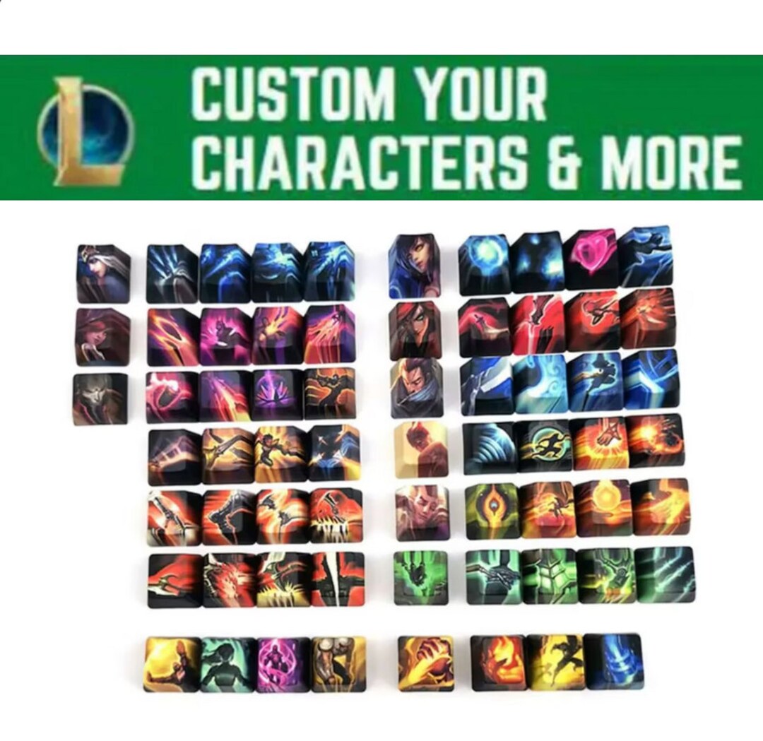 Custom League of Legends Keycap, PBT Keycaps, Cherry MX Keycaps, League ...