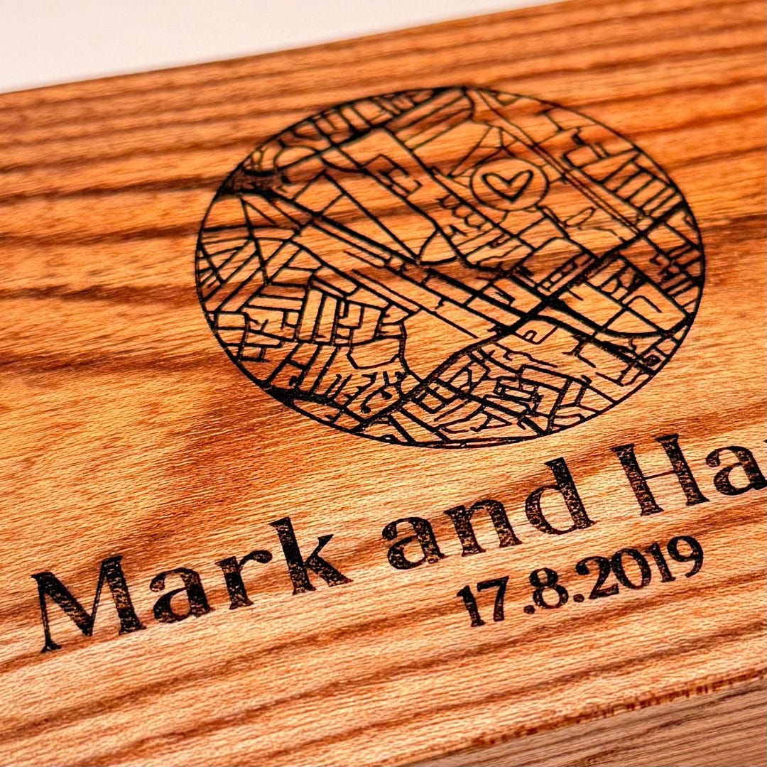 Custom Map Keepsake, Custom Location Life Marker for Couples, Romantic ...