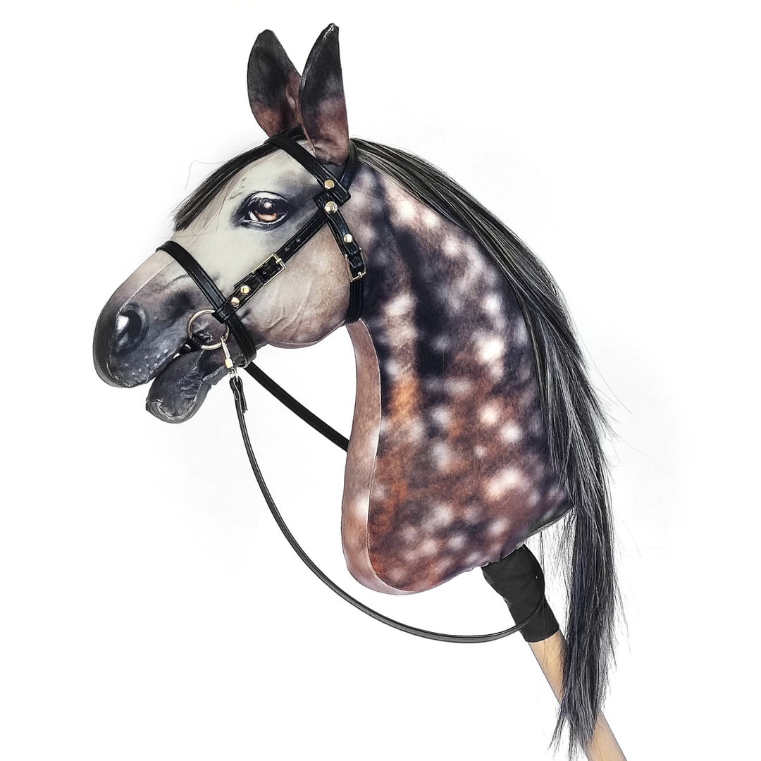 Realistic Hobby Horse, Dappled Brown Horse on a Stick, Perfect for ...