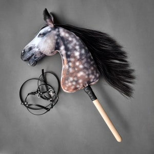 Realistic Hobby Horse, Dappled Brown Horse on a Stick, Perfect for ...