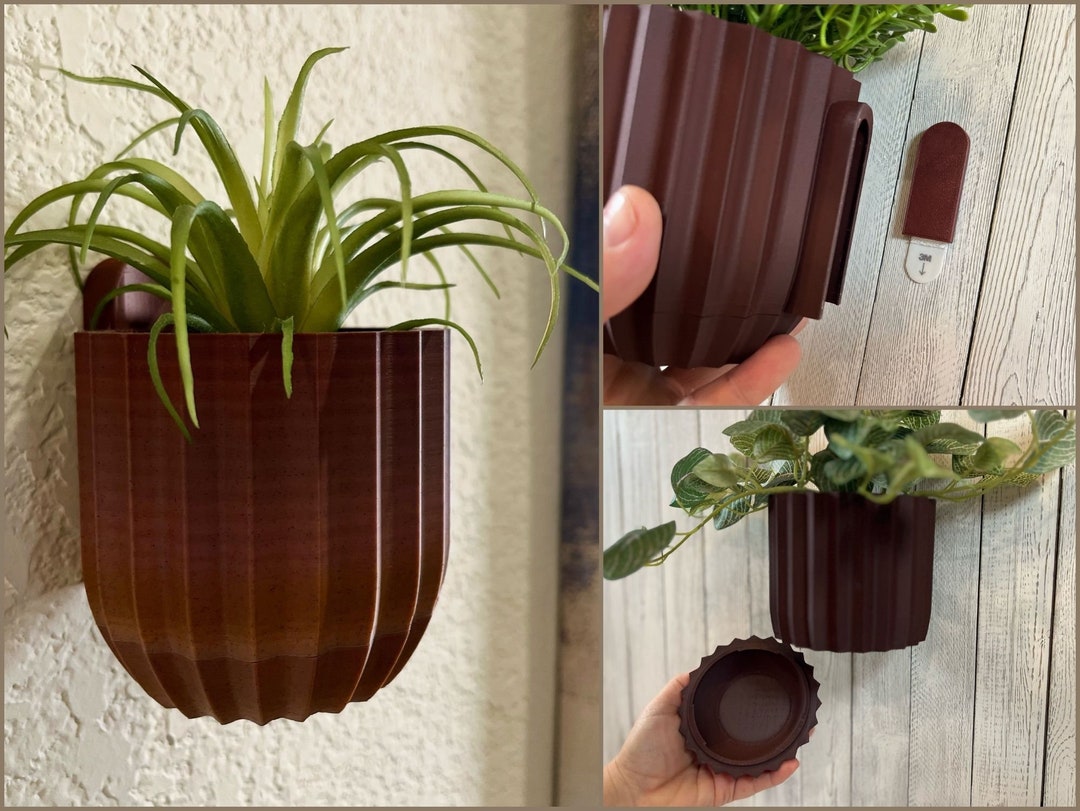 Wall Mount and Tabletop Planter Invisible Wall Mount Invisible Drip ...