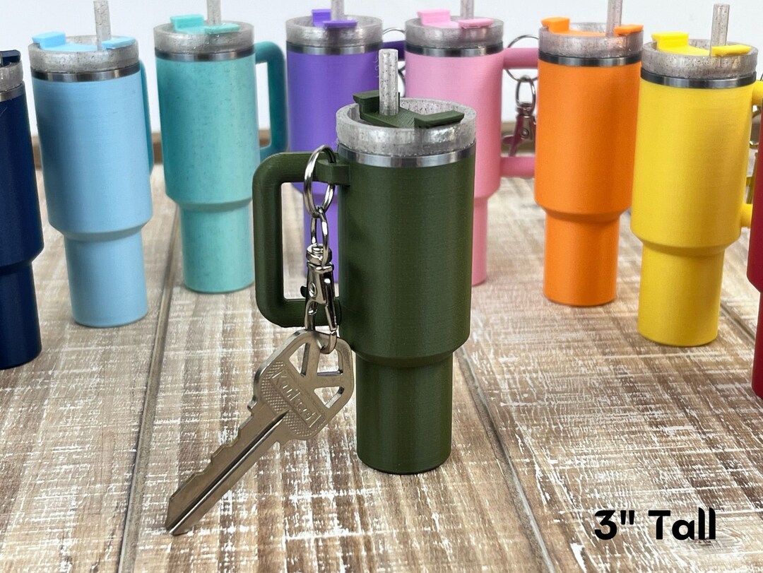 Stanley Inspired Mini Tumbler Keychains | Tumbler With Removable Lid ...