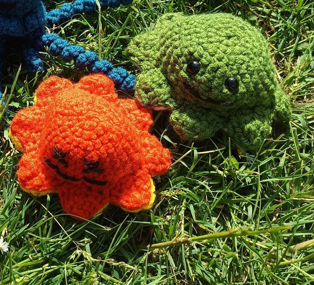 Crocheted Octopus - Double-sided Emotions - Handmade - Customizable - Etsy