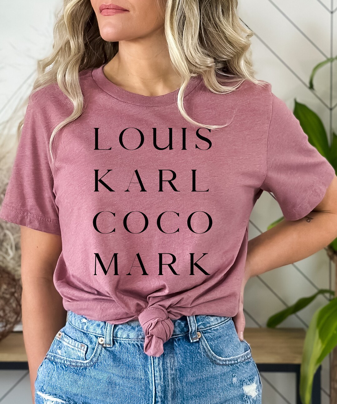 Women's T-shirt Louis Karl Coco Mark - Etsy