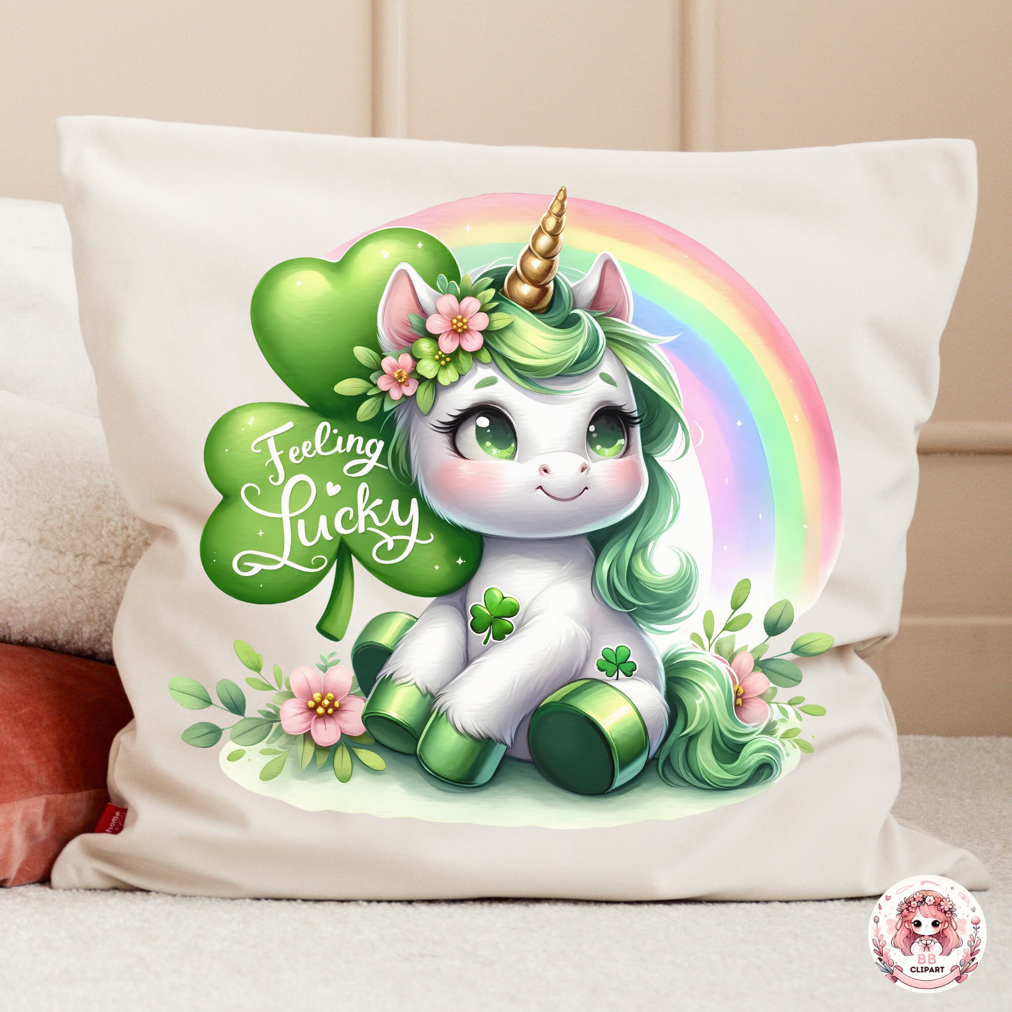 Unicorn Watercolor Clipart, St Patricks Unicorn, Cute Unicorn Png, Baby ...