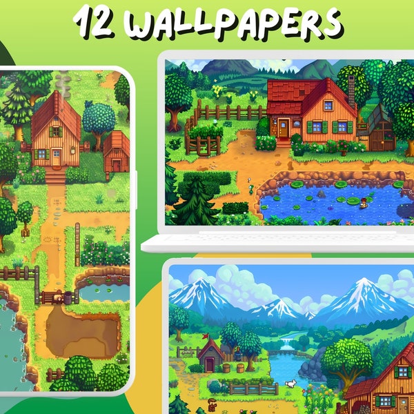 Lofi Pixel Farm Desktop - Etsy