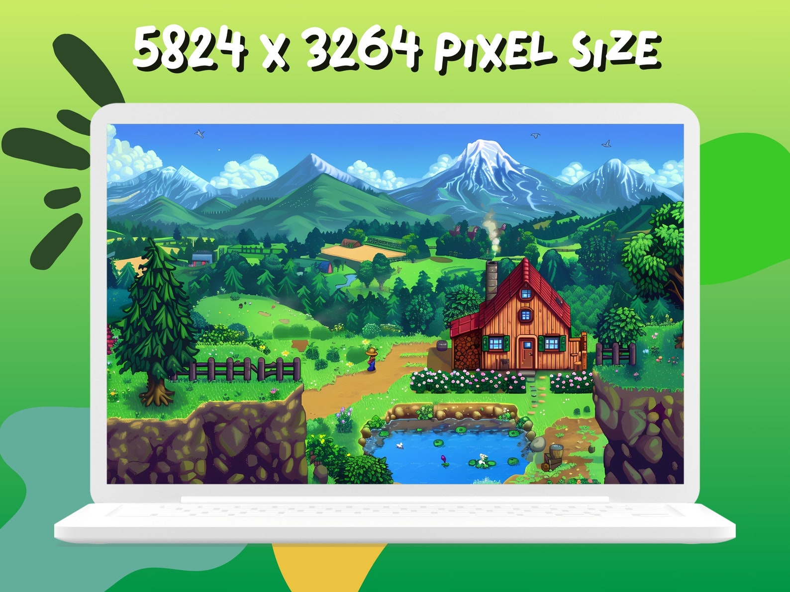 Stardew Valley Inspired Aesthetic Wallpapers Whimsical Pixel Art Farm ...