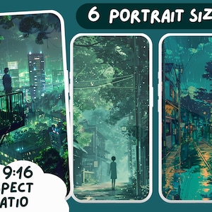 Lofi Green World Retro Wallpapers Digital Art Aesthetic Anime Desktop ...