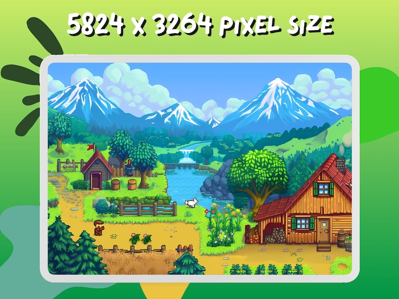 Stardew Valley Inspired Aesthetic Wallpapers Whimsical Pixel Art Farm ...