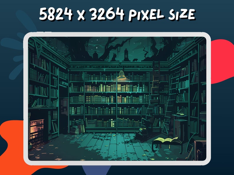 Horror Library Comic Wallpapers Gothic Dark Landscape Anime Desktop ...