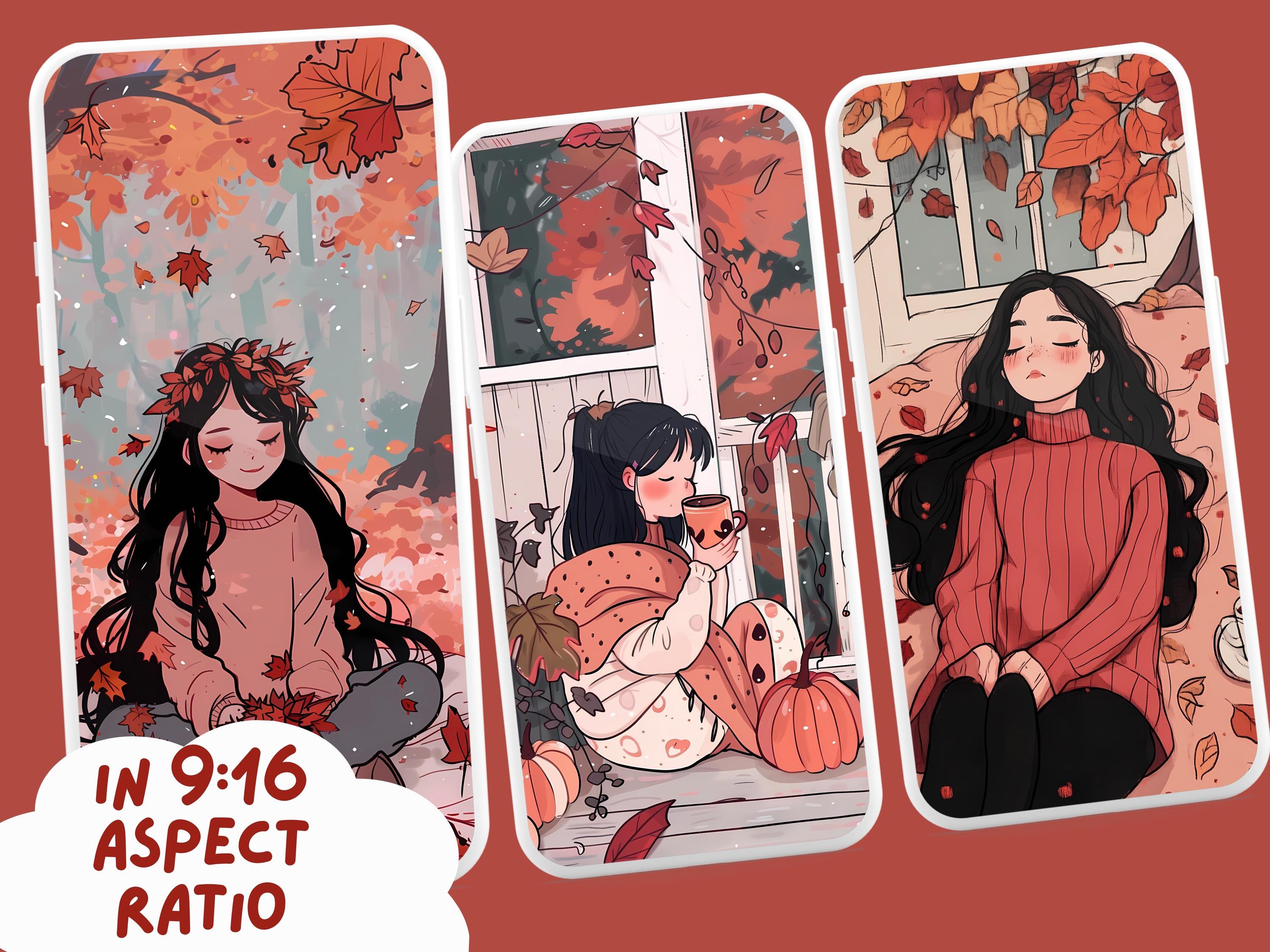 Cozy Autumn Girlie Wallpapers Cute Pumpkin Wallpapers Lofi Halloween ...