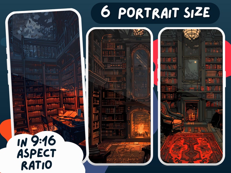 Horror Library Comic Wallpapers Gothic Dark Landscape Anime Desktop ...