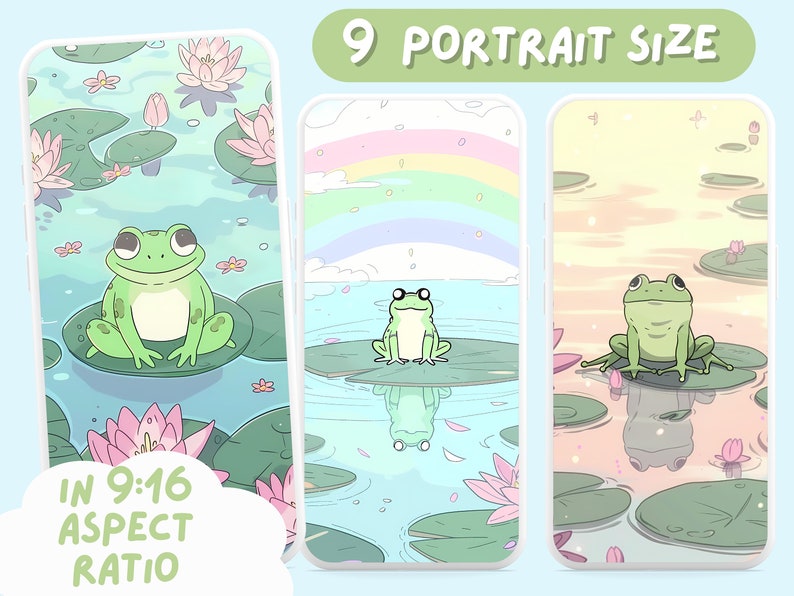 Cute Frog Wallpapers V2 Aesthetic Pastel Whimsical Landscape Anime ...