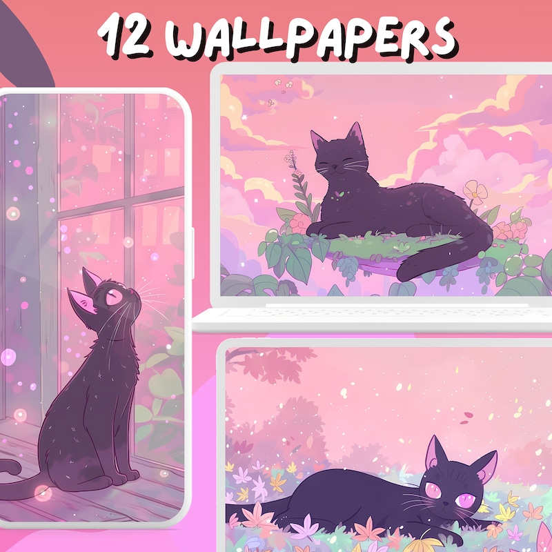 Rainbow Cat Wallpapers - Etsy