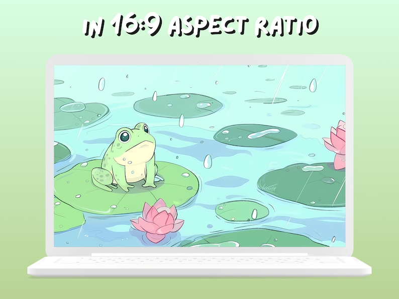 Cute Frog Wallpapers Aesthetic Pastel Whimsical Landscape Anime Desktop ...