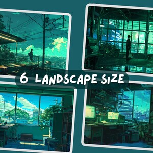 Lofi Green World Retro Wallpapers Whimsical Aesthetic Anime Desktop ...