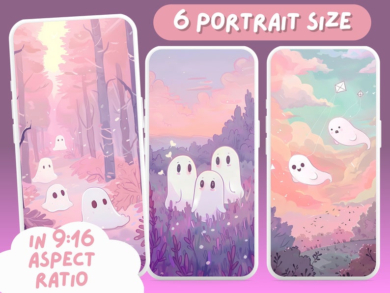 Kawaii Ghost Wallpaper Cute Pink Wallpapers Ghost Aesthetic Wallpaper ...