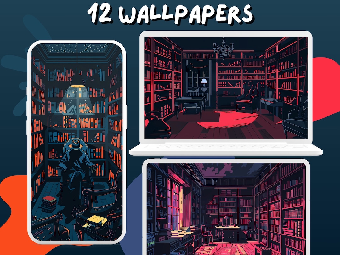 Horror Library Comic Wallpapers Gothic Dark Landscape Anime Desktop ...