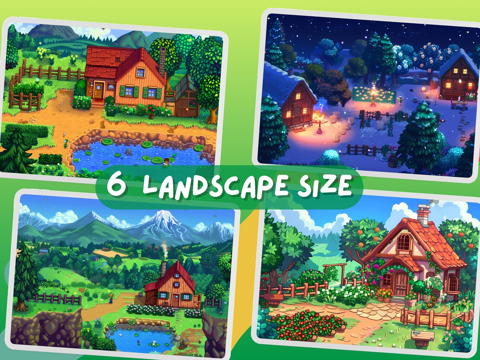 Stardew Valley Inspired Aesthetic Wallpapers Whimsical Pixel Art Farm ...