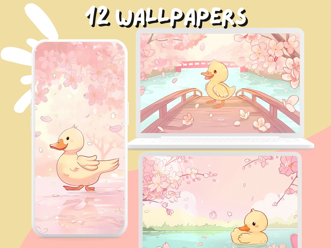 Blossom Duck Wallpapers Flower Wallpapers Cozy Aesthetic Wallpaper ...