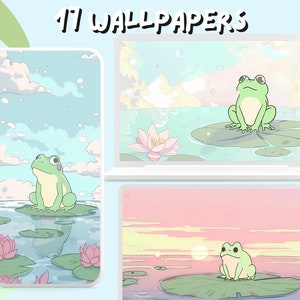 Cute Frog Wallpapers V2 Aesthetic Pastel Whimsical Landscape Anime ...