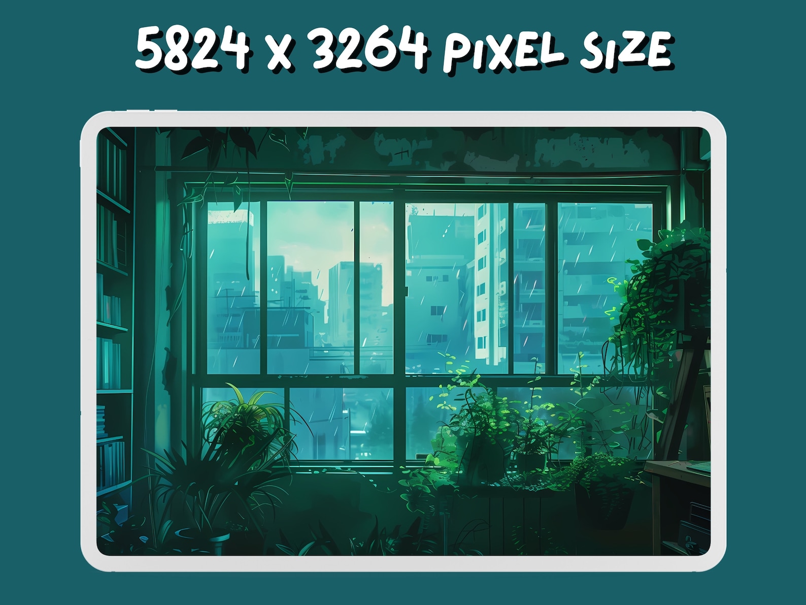 Lofi Green World Retro Wallpapers Digital Art Aesthetic Anime Desktop ...
