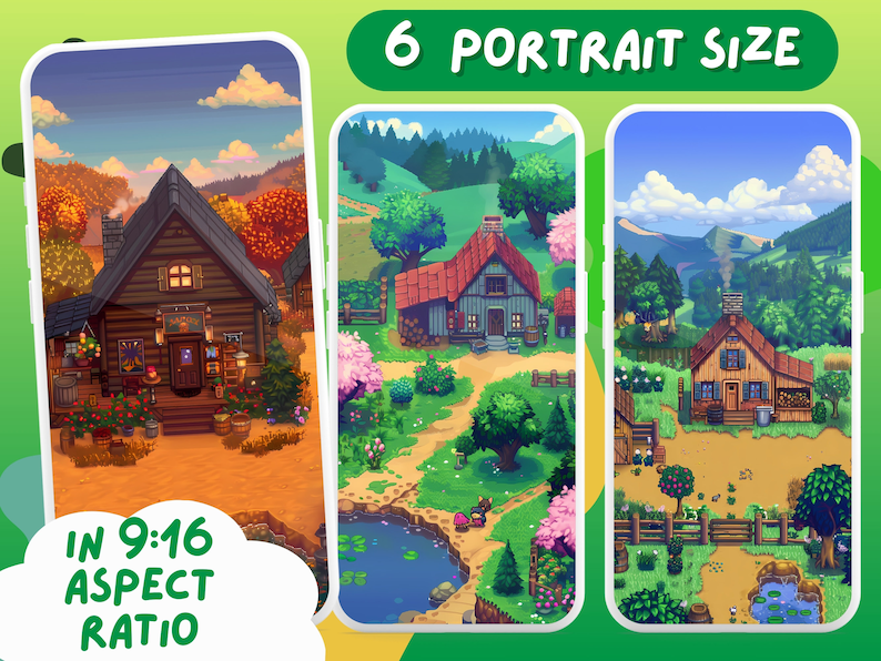 Stardew Valley Inspired Aesthetic Wallpapers Whimsical Pixel Art Farm ...