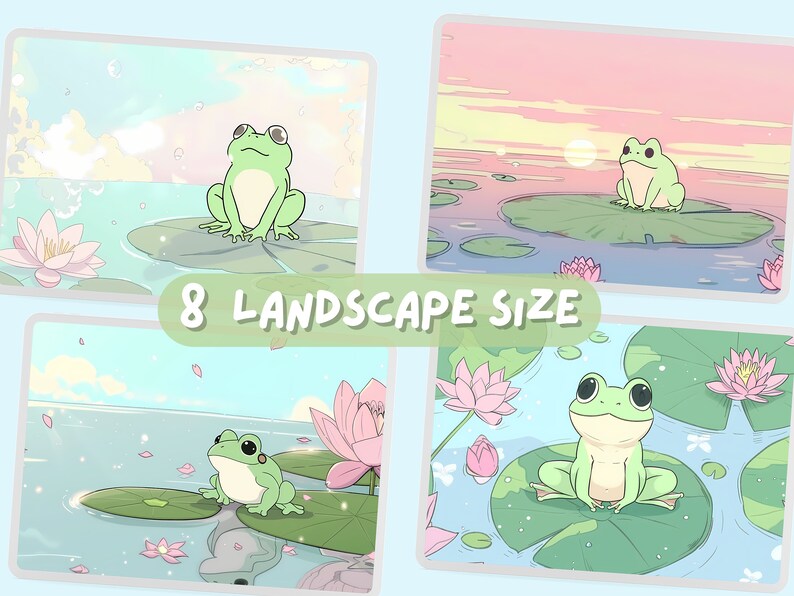 Cute Frog Wallpapers V2 Aesthetic Pastel Whimsical Landscape Anime ...