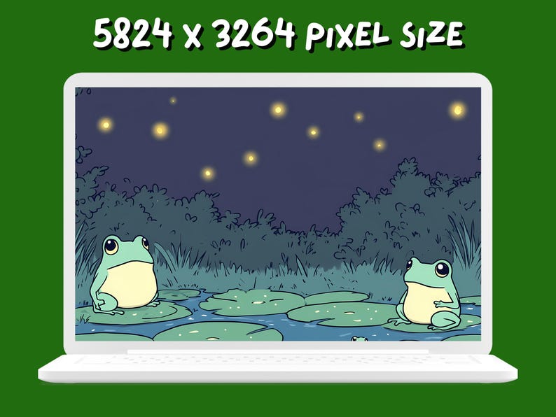 Dark Night Frog Wallpapers Aesthetic Pastel Whimsical Wallpapers ...