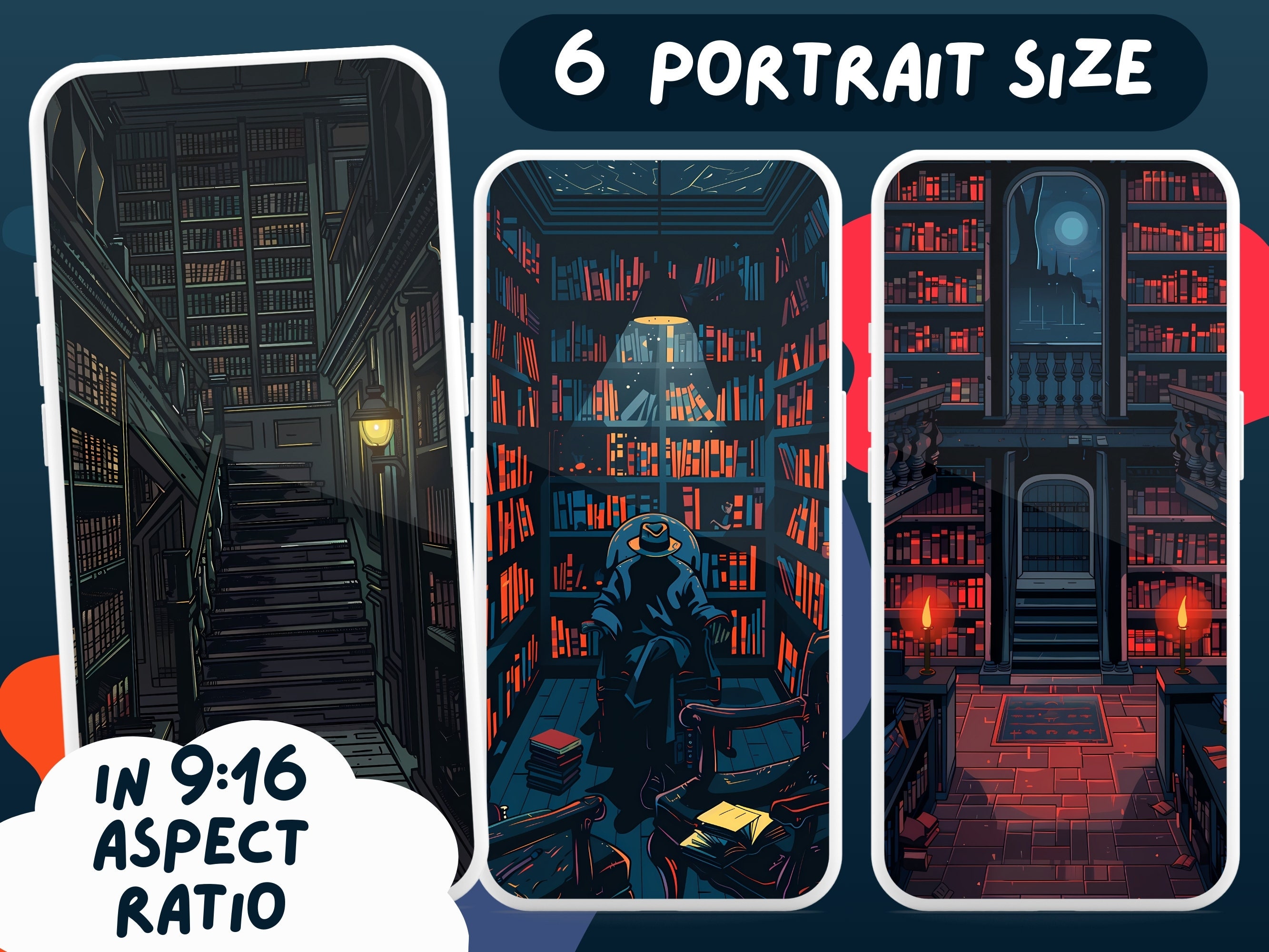 Horror Library Comic Wallpapers Gothic Dark Landscape Anime Desktop ...