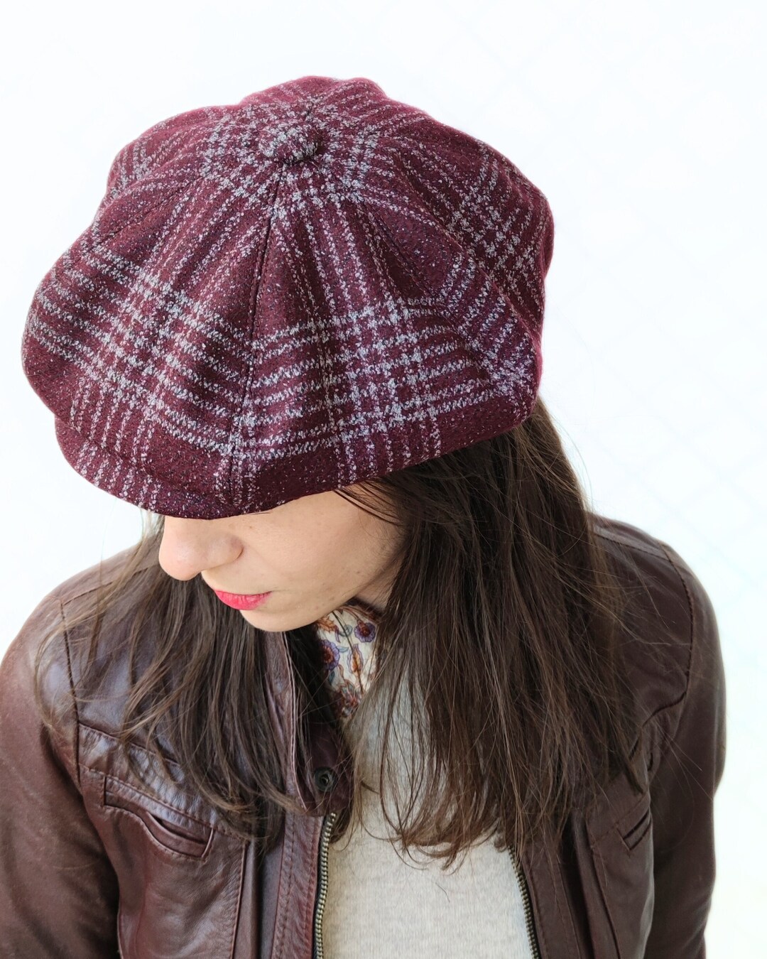 Sustainable Unisex Newsboy Cap. Soft 100% Wool and Silk Casquette From ...
