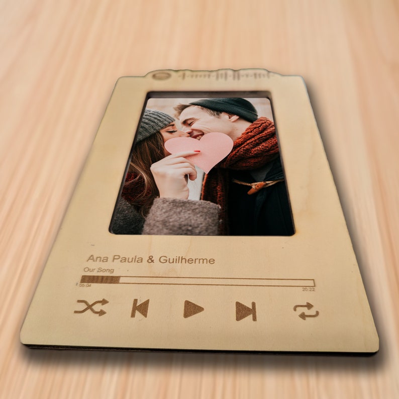 Photo Frame | Personalized Music Photo Frame | Music Code | Valentine’s ...