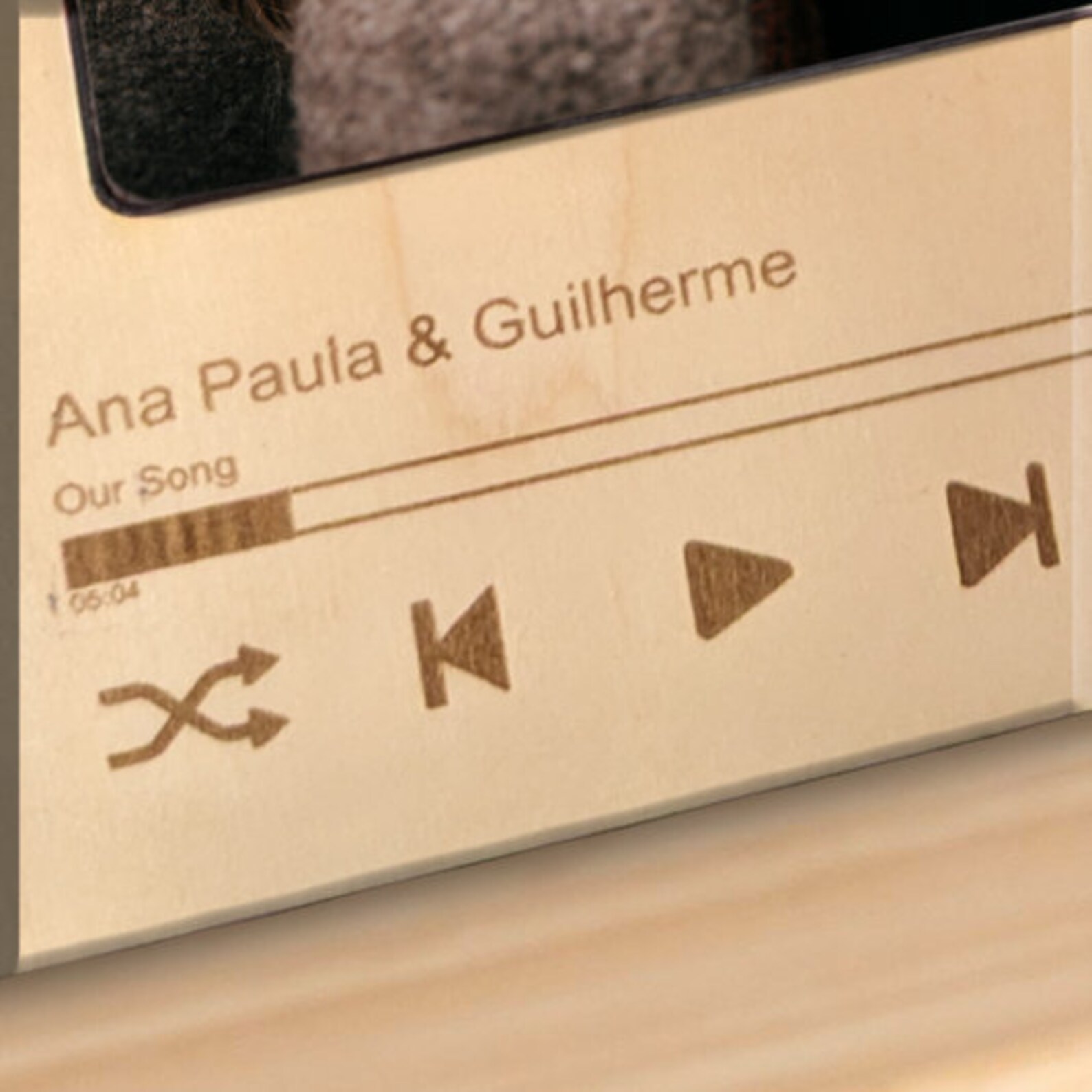 Photo Frame | Personalized Music Photo Frame | Music Code | Valentine’s ...