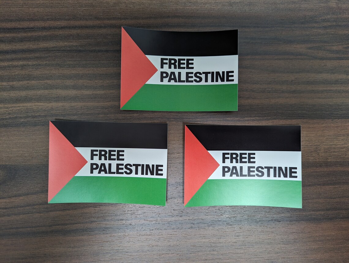 100 X Stickers Free Palestine Flag Sticker Free Palestine Sticker ...