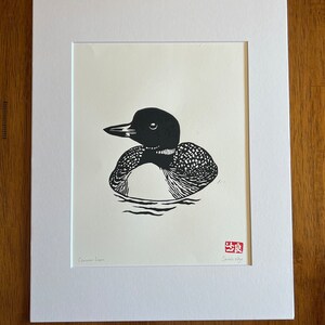 Common Loon, Linocut, Original Art Print, Nature Art, Limited Edition ...