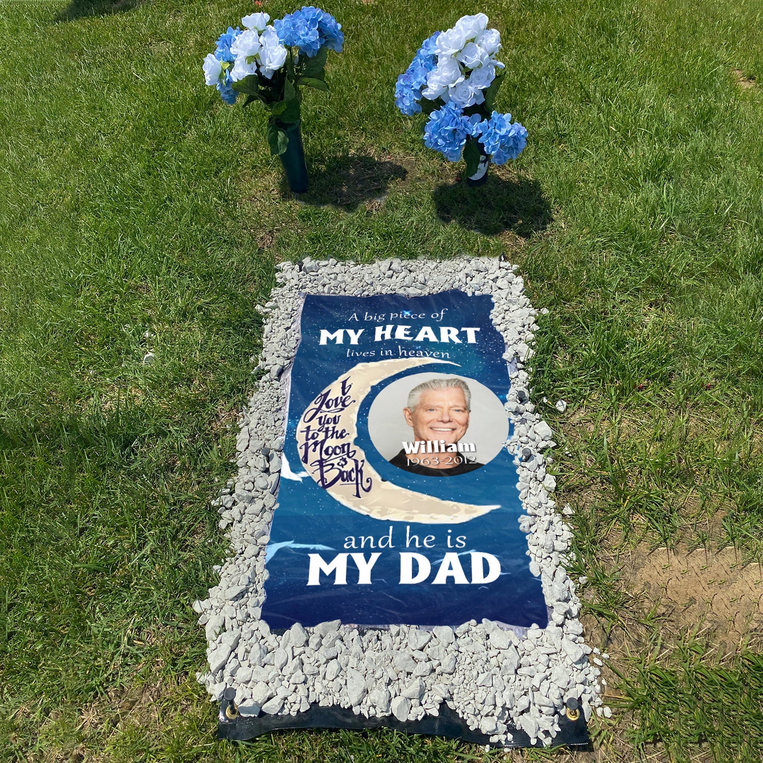 Complete Custom Design Grave Blanket, Funeral Blanket, Memorial ...