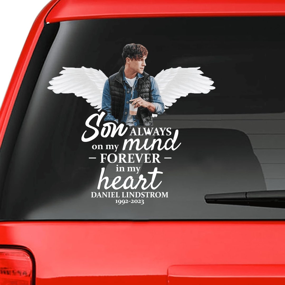 Personalized Name Memorial Car Decal, "forever in My Heart" in Loving ...