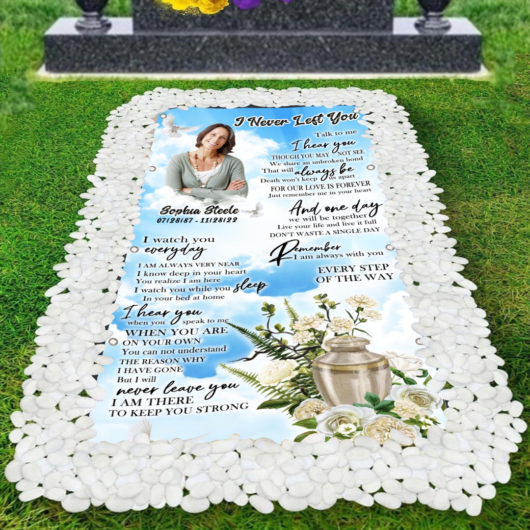 Custom Photo Memorial Grave Blanket, Remembrance Keepsake - Etsy