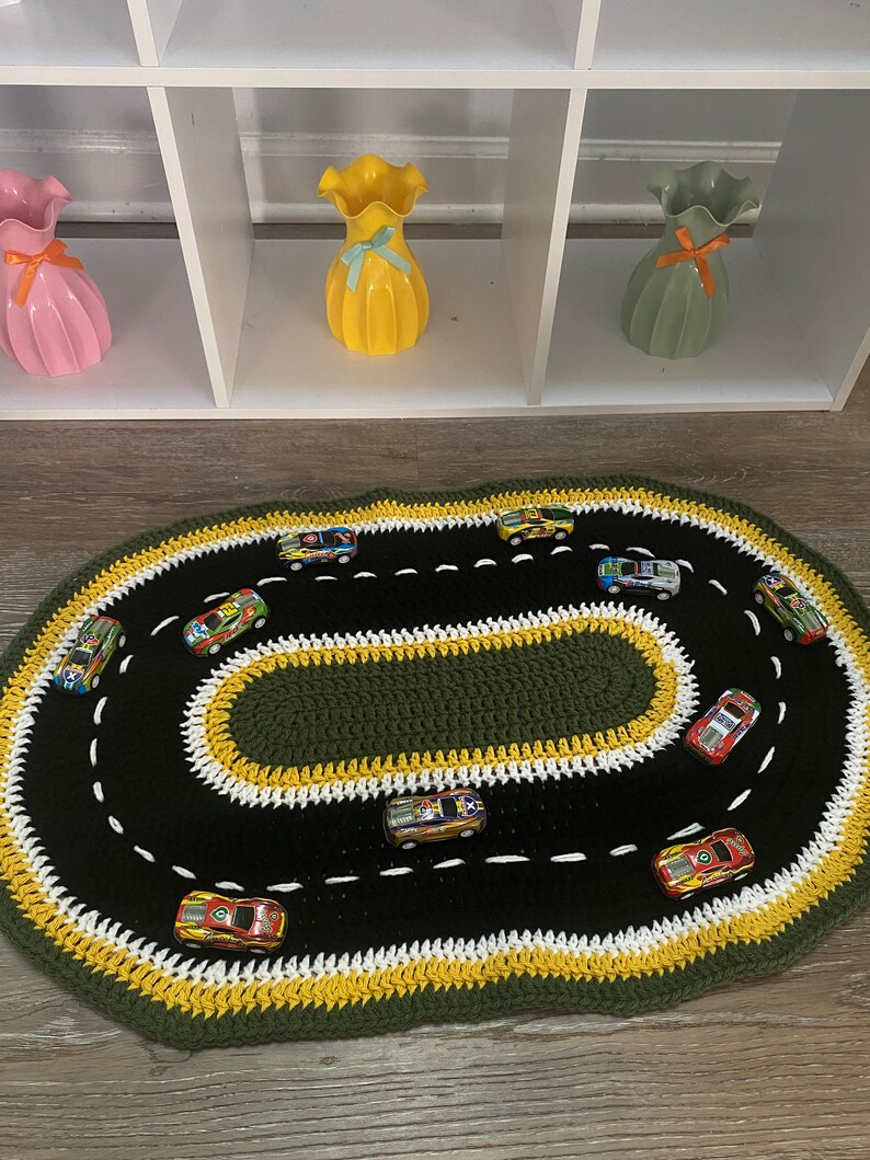Race Car Track Play Mat - Etsy