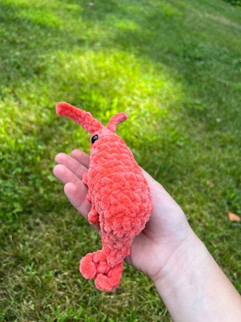 Crochet Shrimp Plushie Amigurumi Stuffed Animal - Etsy
