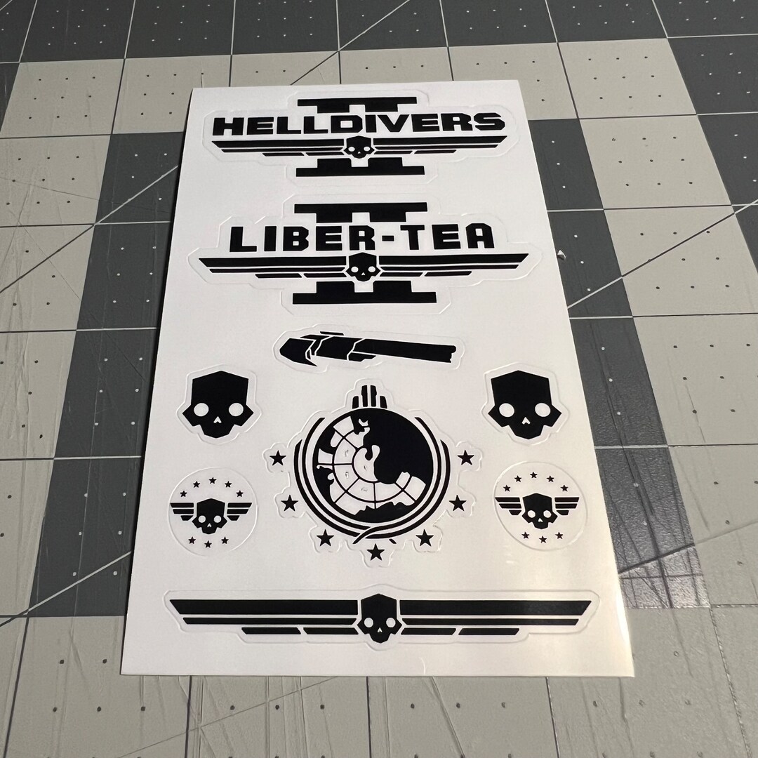 Helldivers 2 Decal Pack for Laptop Car Sticker Pack Gift for Fathers ...