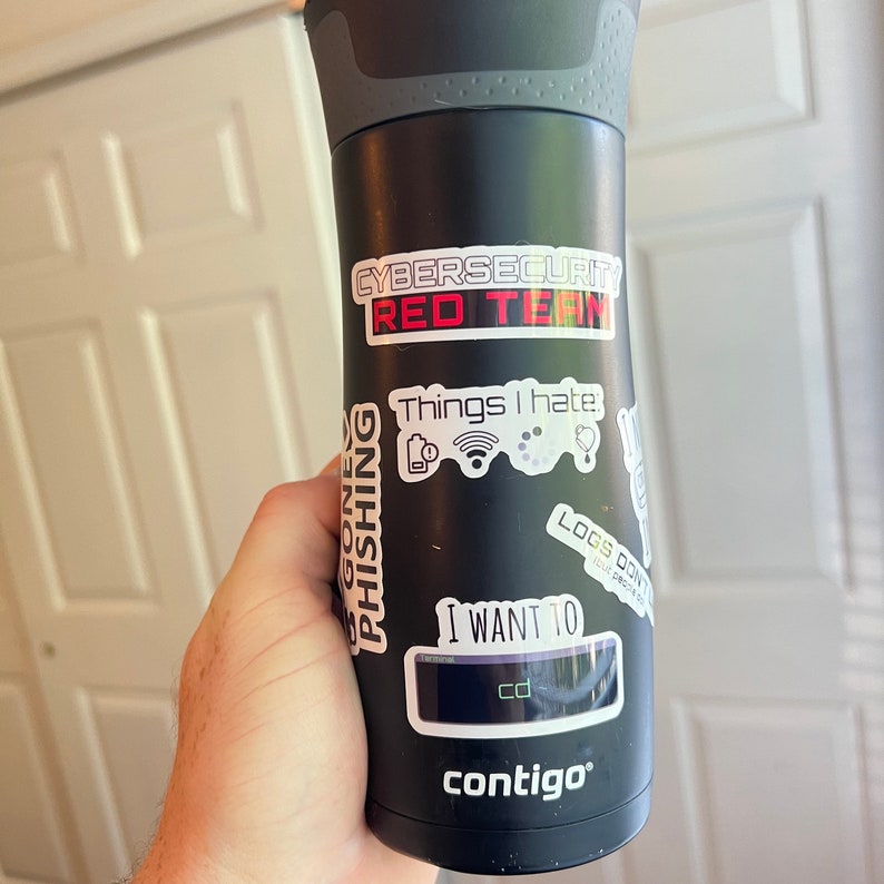 Cybersecurity Sticker Decals for Hacker Laptop Decal Red Team Cybersec ...