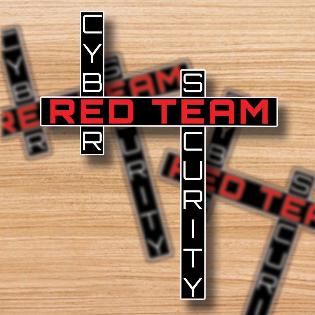 Red Team Cybersecurity Sticker Decal for Hacker Laptop Decal Cybersec ...