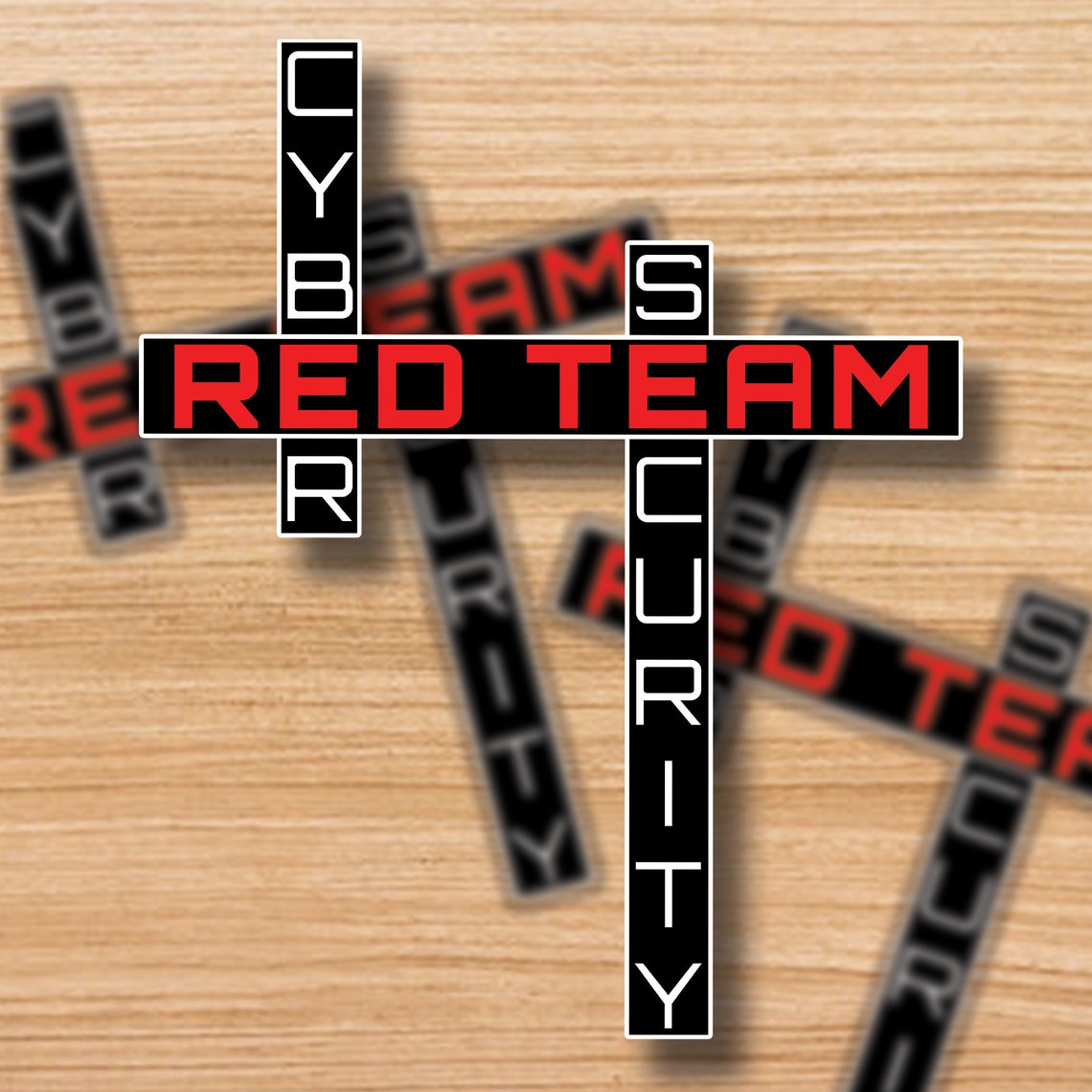 Red Team Cybersecurity Sticker Decal for Hacker Laptop Decal Cybersec ...