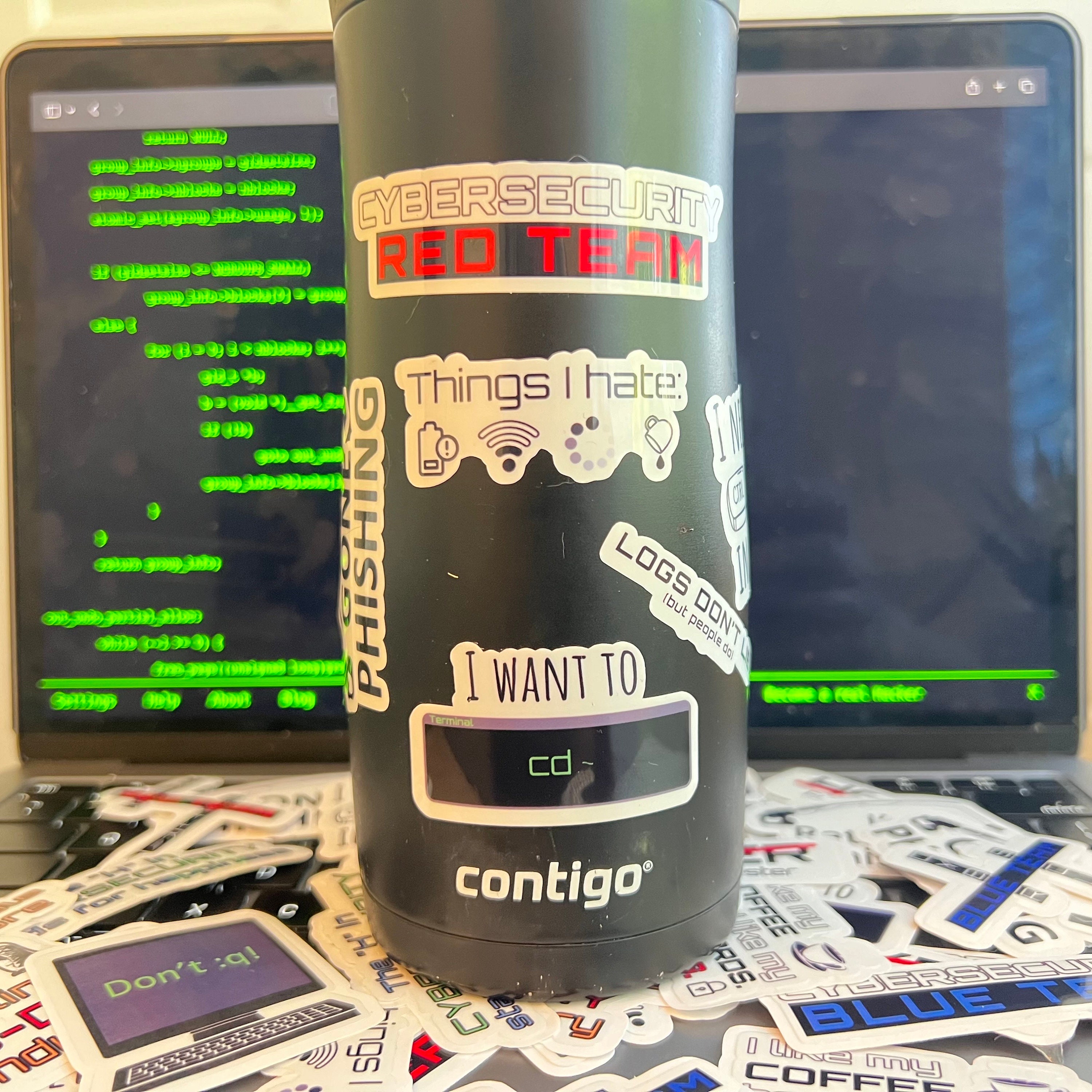 Cybersecurity Sticker Decals for Hacker Laptop Decal Red Team Cybersec ...