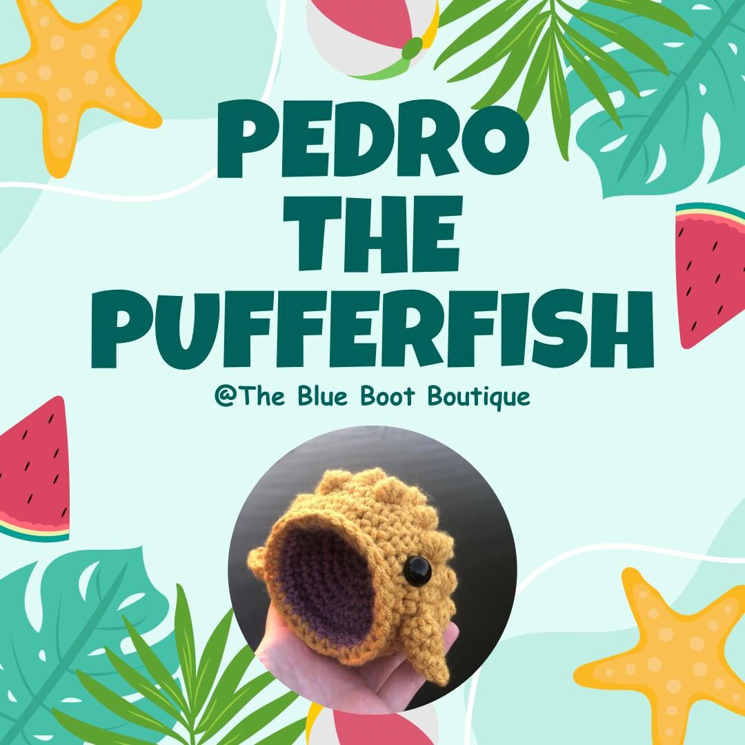 Pedro the Pufferfish Crochet Pattern **PDF ONLY** - Etsy