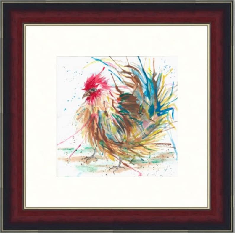 Chicken Art, Chicken Print, Chicken Decor, Chicken Art Print, Chicken ...